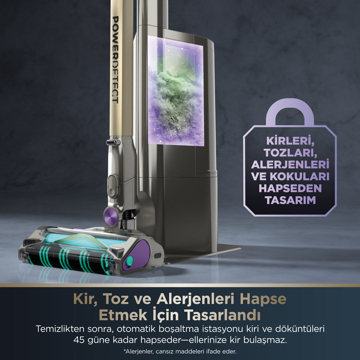 Shark PowerDetect Clean&Empty Auto-Empty Sistemli Pet Başlıklı Şarjlı ...