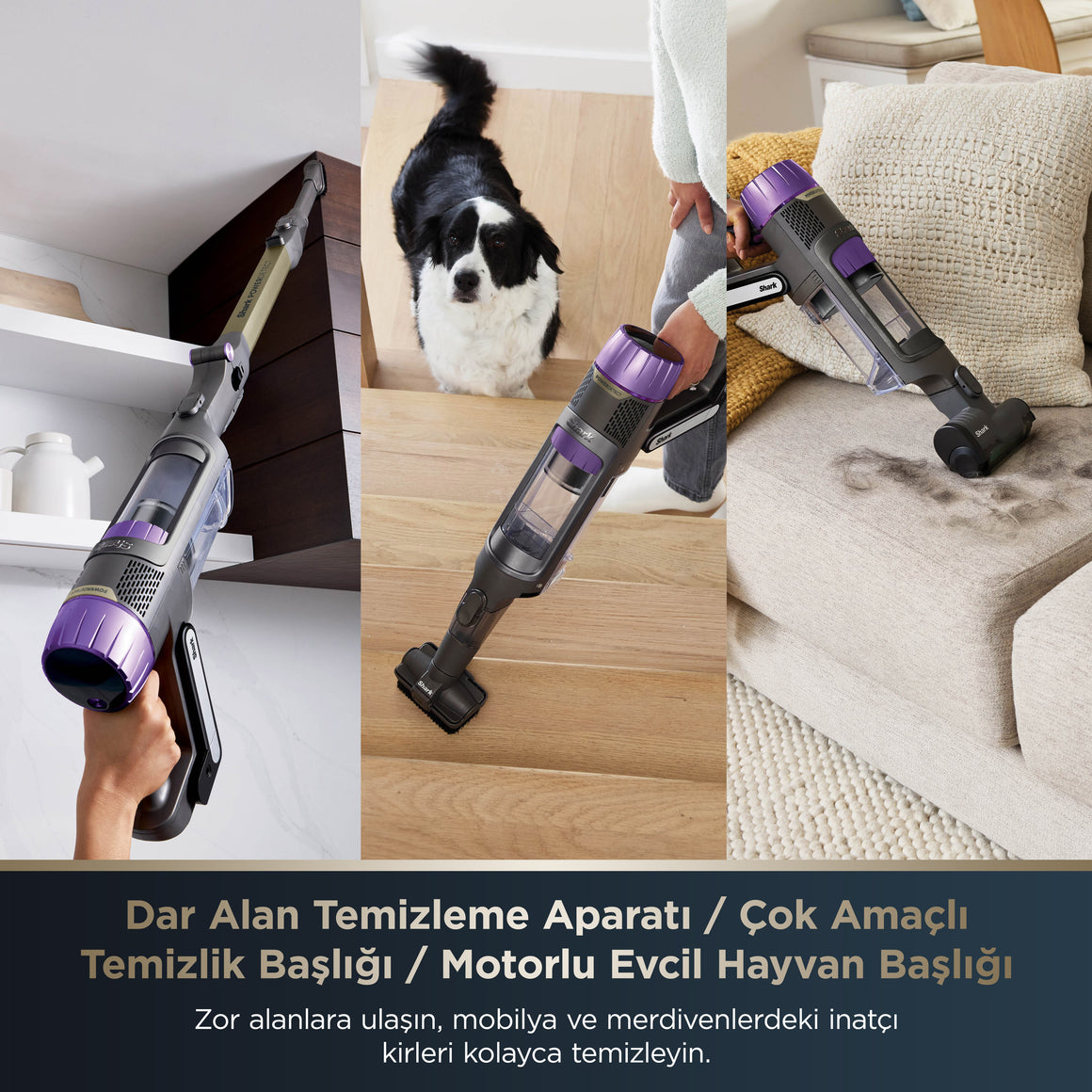 Shark PowerDetect Clean&Empty Auto-Empty Sistemli Pet Başlıklı Şarjlı ...