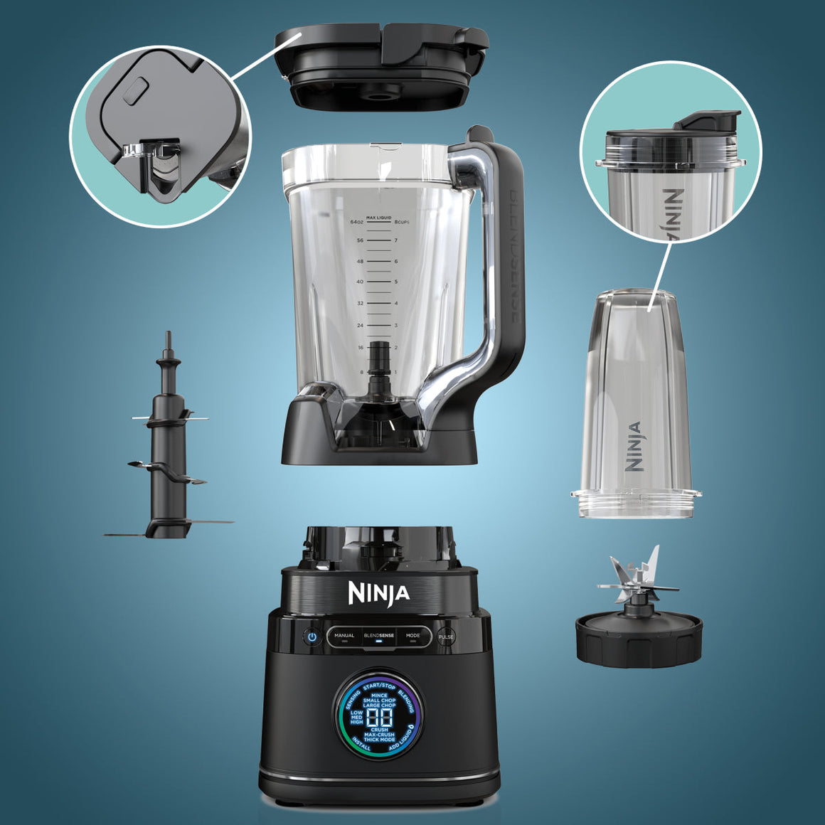 Ninja Detect Duo BlendSense Blender + Smoothie Maker Blender – Sharkninja